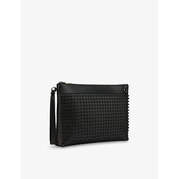 CHRISTIAN LOUBOUTIN Grained Leather Pouch