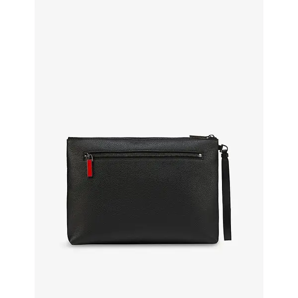 CHRISTIAN LOUBOUTIN Grained Leather Pouch