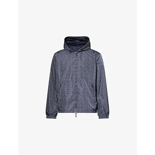 Emporio Armani Graphic-print Windbreaker Shell Jacket