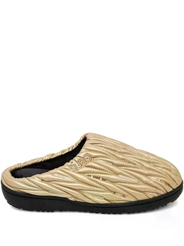 SUBU Banquet Sequin Mules - Gold