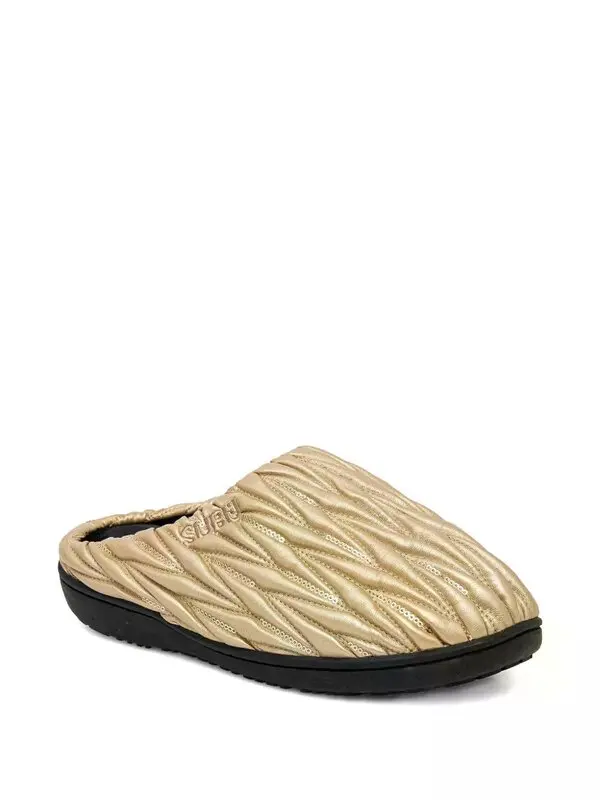SUBU Banquet Sequin Mules - Gold