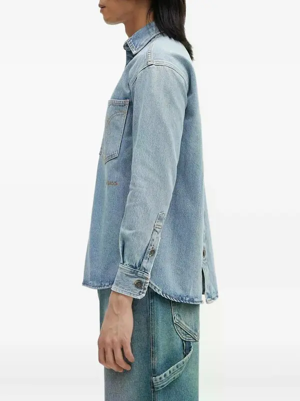 Fiorucci Open-back Denim Shirt