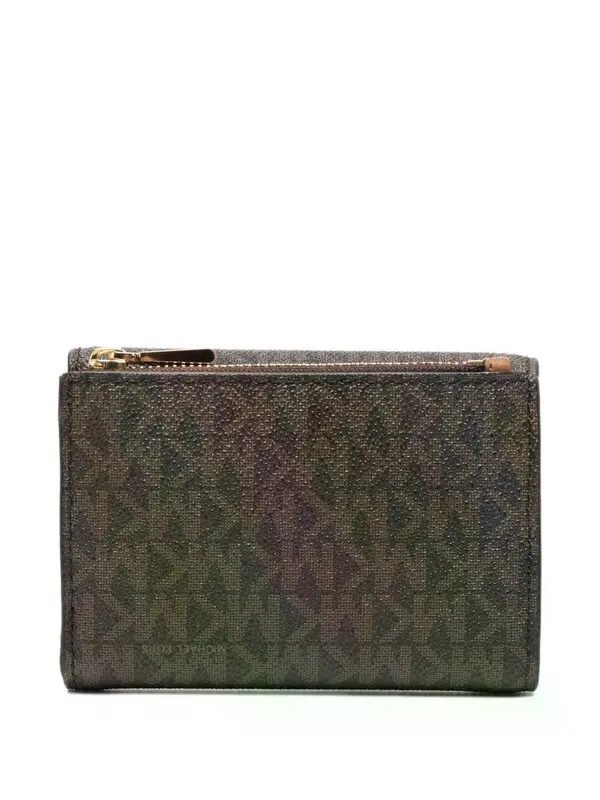 Michael Kors Medium Bryant Signature Logo Wallet - Brown