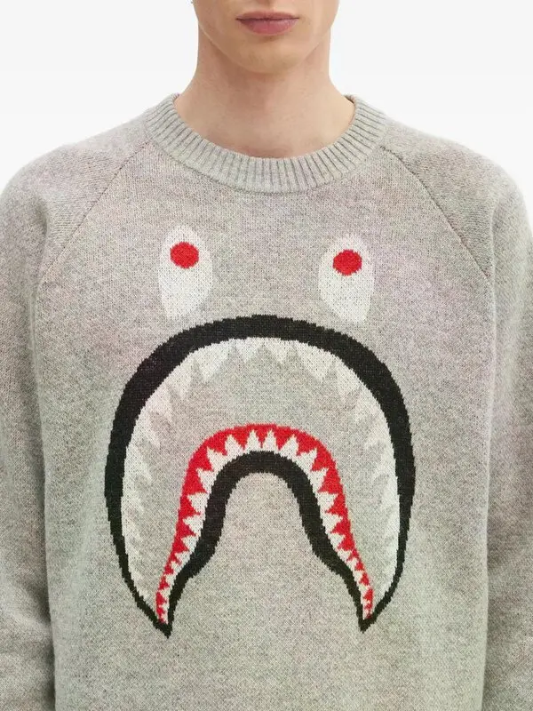 A BATHING APE Shark Raglan Sweater