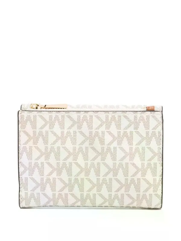 Michael Kors Medium Bryant Signature Logo Wallet - Neutrals