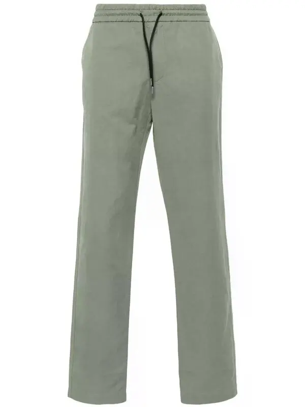 Sease Cotton-linen Blend Trousers - Green