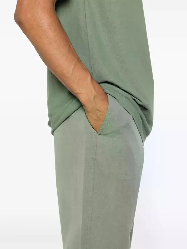 Sease Cotton-linen Blend Trousers - Green