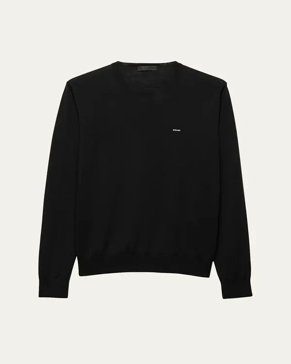 Prada Superfine Wool Crewneck Sweater