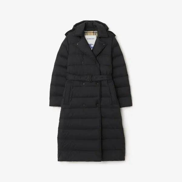 Burberry Long Hooded Puffer Coat