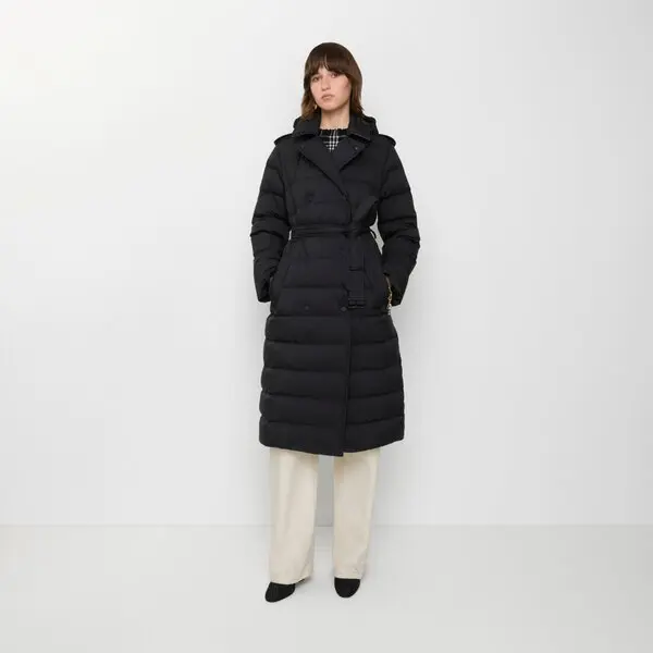 Burberry Long Hooded Puffer Coat