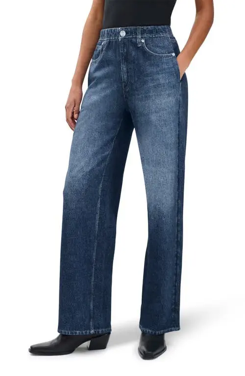 Rag & Bone Miramar Pull On Wide Leg Jeans - Petra