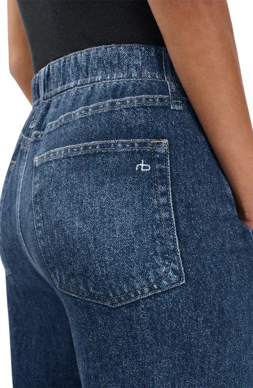 Rag & Bone Miramar Pull On Wide Leg Jeans - Petra