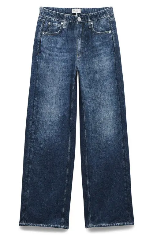 Rag & Bone Miramar Pull On Wide Leg Jeans - Petra
