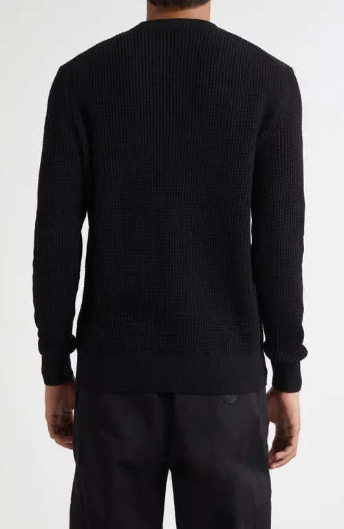 Moncler Waffle Stitch Crewneck Sweater