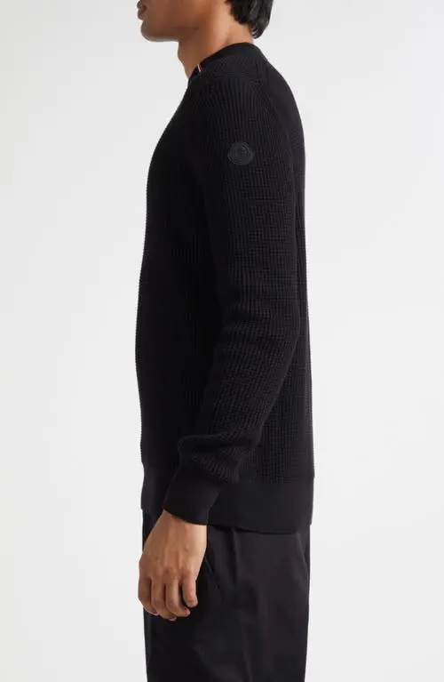 Moncler Waffle Stitch Crewneck Sweater