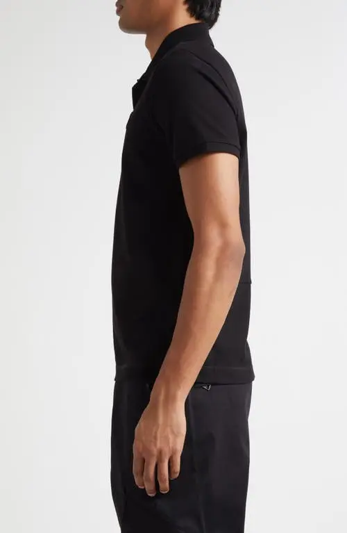 Moncler Logo Cotton Piqué Polo