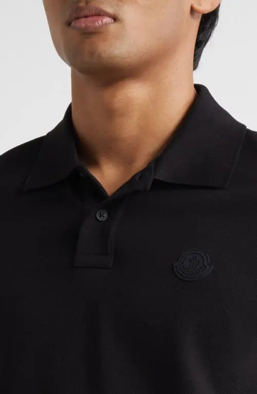 Moncler Logo Cotton Piqué Polo