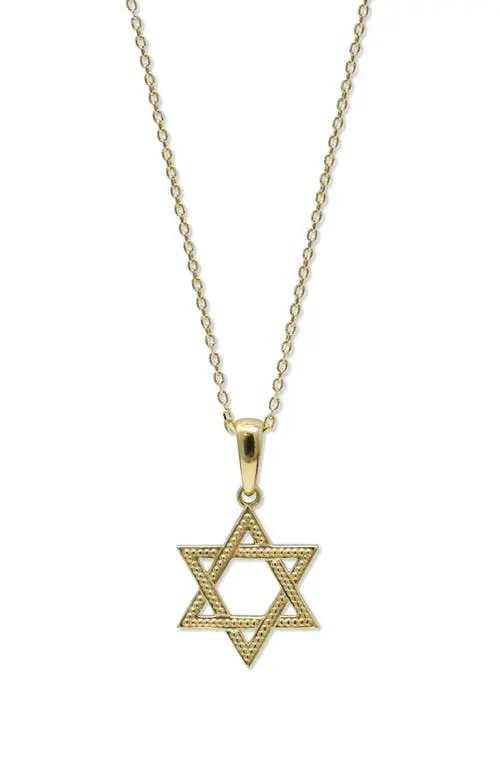 Anzie Dew Drop Star Of David Enhancer - Yellow Gold