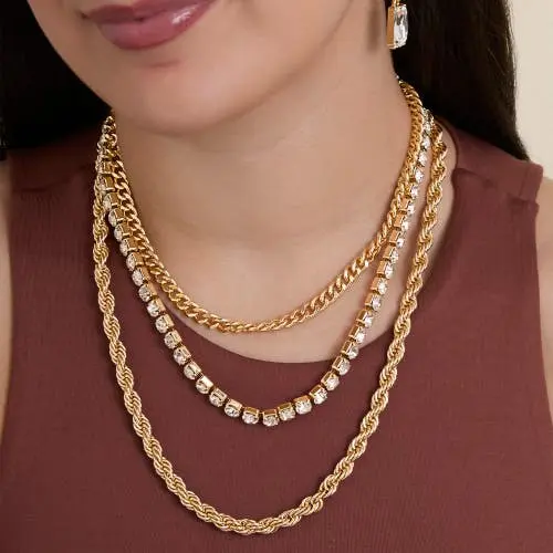 Jessica Simpson Layered Chain Necklace Set