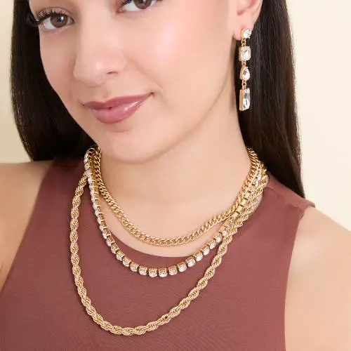 Jessica Simpson Layered Chain Necklace Set