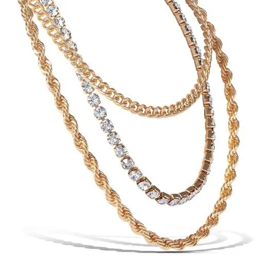 Jessica Simpson Layered Chain Necklace Set
