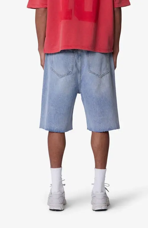 Mnml Baggy Raw Hem Denim Shorts