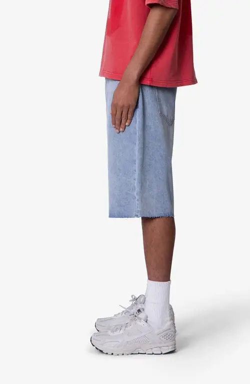 Mnml Baggy Raw Hem Denim Shorts