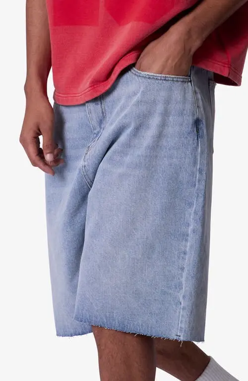 Mnml Baggy Raw Hem Denim Shorts