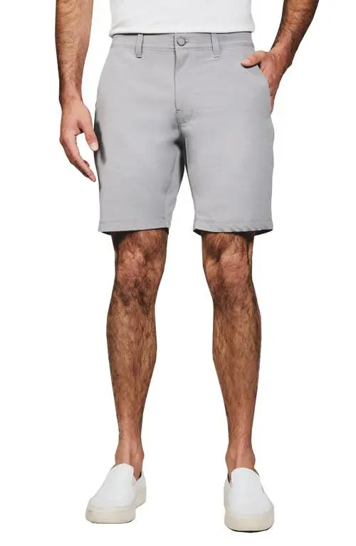 7 Diamonds Catalina 8-inch Flat Front Stretch Shorts - Grey