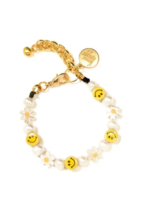 VENESSA ARIZAGA Here Comes Sunshine Bracelet - White