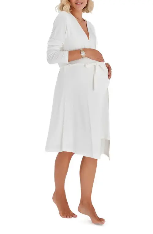 ACCOUCHEE Sleep Well Maternity/nursing Nightgown & Robe Set