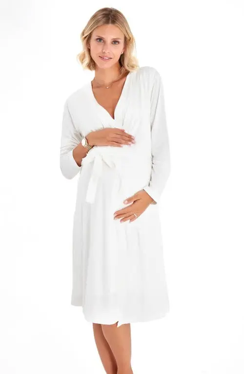 ACCOUCHEE Sleep Well Maternity/nursing Nightgown & Robe Set