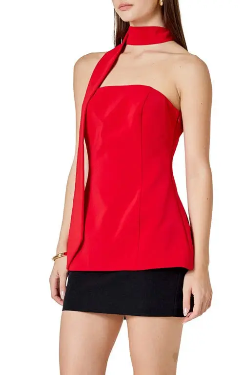 Endless Rose Sleeveless Choker Tie Top