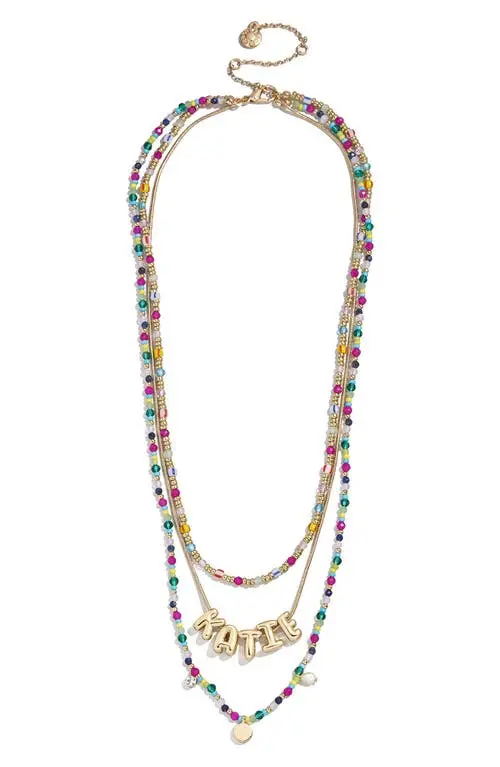 Baublebar Kai Semiprecious Custom Layered Necklace - Gold Multi