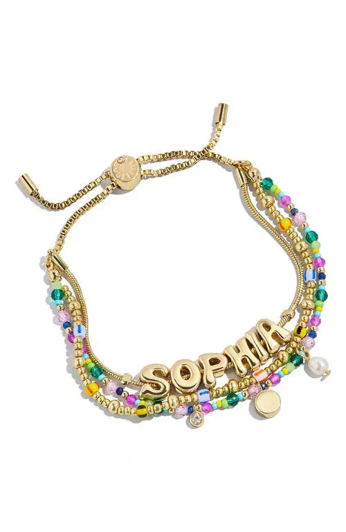 Baublebar Rowan Semiprecious Custom Layered Bracelet - Gold Multi