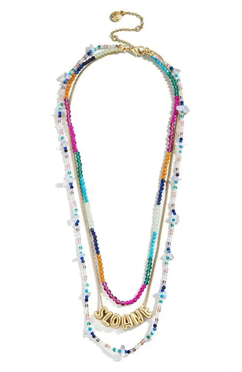 Baublebar Kai Semiprecious Custom Layered Necklace - Gold Multi