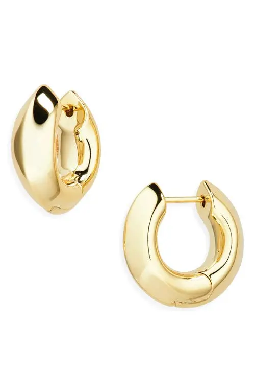 Kendra Scott Mikki Huggie Hoop Earrings - Gold Polished Metal