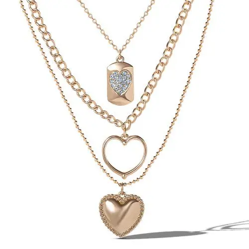 Jessica Simpson Multi-charm Layered Necklace Set