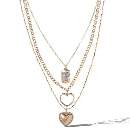 Jessica Simpson Multi-charm Layered Necklace Set