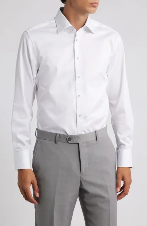 1863 BY ETERNA Luxury Slim Fit Non-iron Dress Shirt