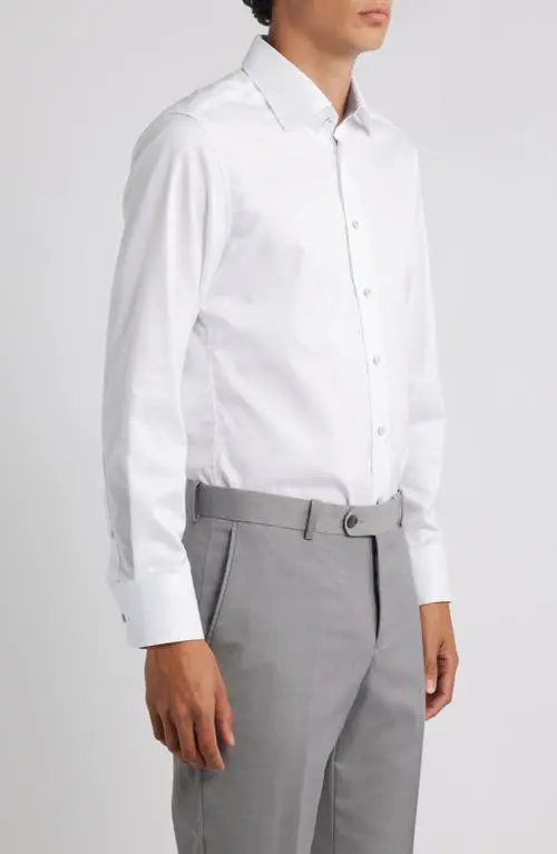 1863 BY ETERNA Luxury Slim Fit Non-iron Dress Shirt