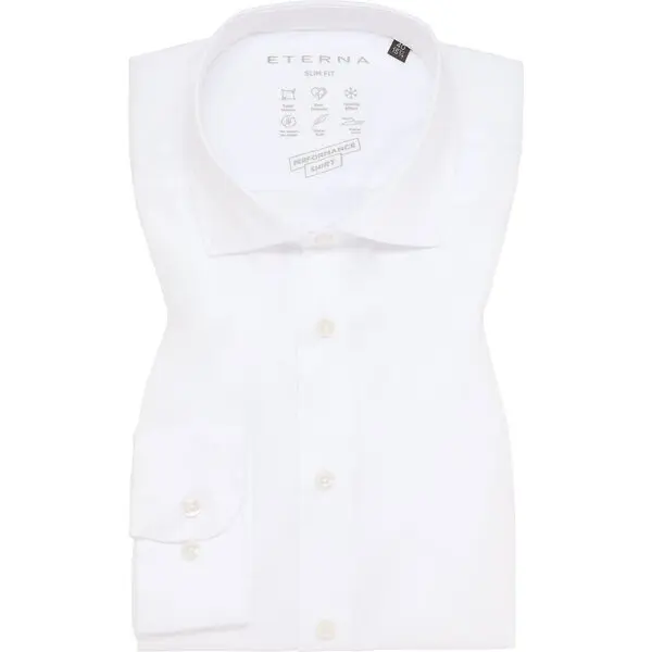 ETERNA Slim Fit Peformance Button-up Shirt