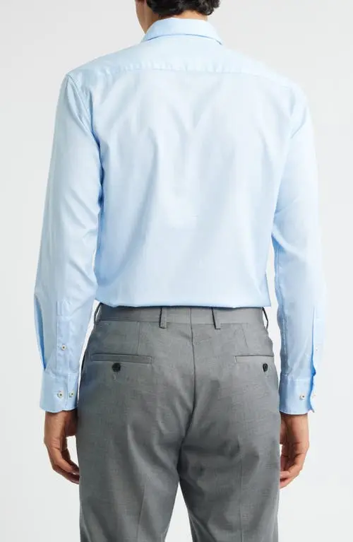 1863 BY ETERNA Soft Luxury Slim Fit Dress Shirt - Light Blue