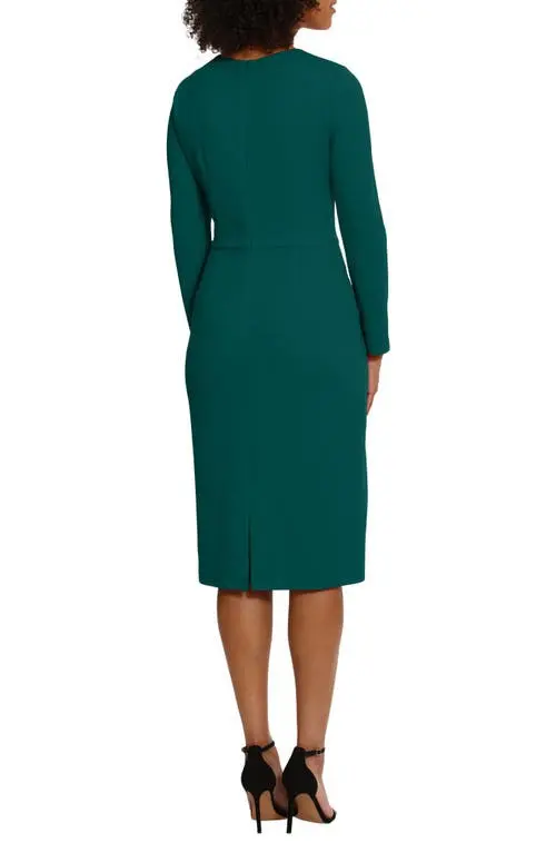Maggy London Long Sleeve Sheath Dress