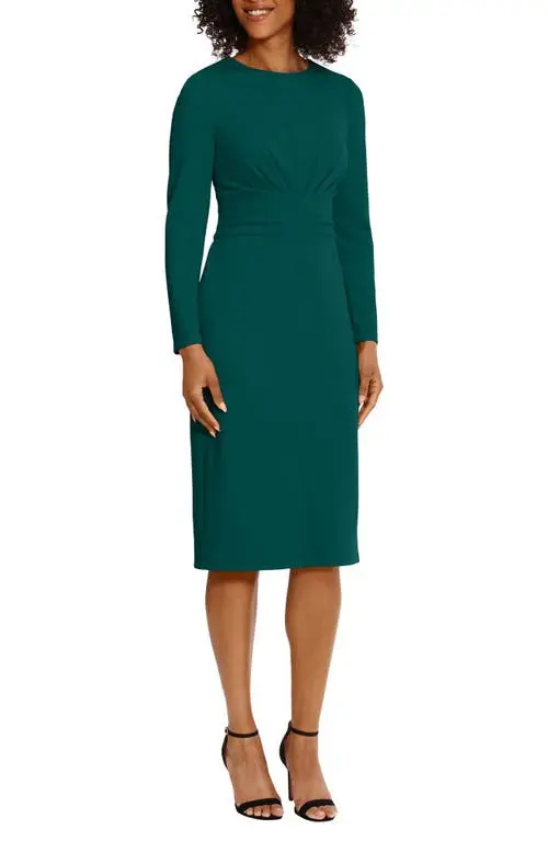 Maggy London Long Sleeve Sheath Dress