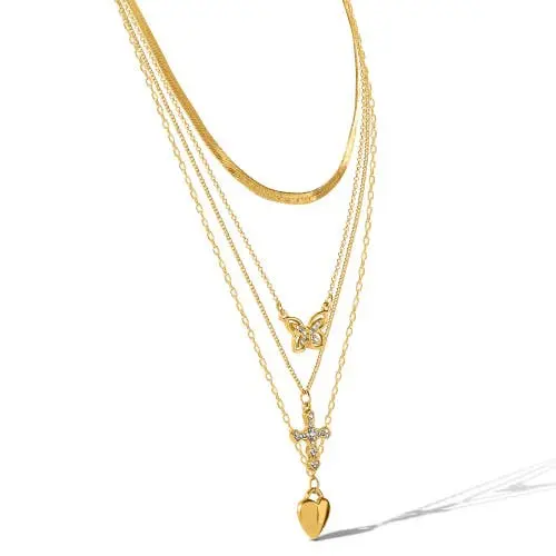 Jessica Simpson Layered Pendant Necklace