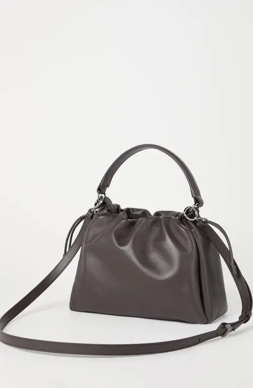 Brunello Cucinelli Small Soft Leather Bucket Bag - Brown