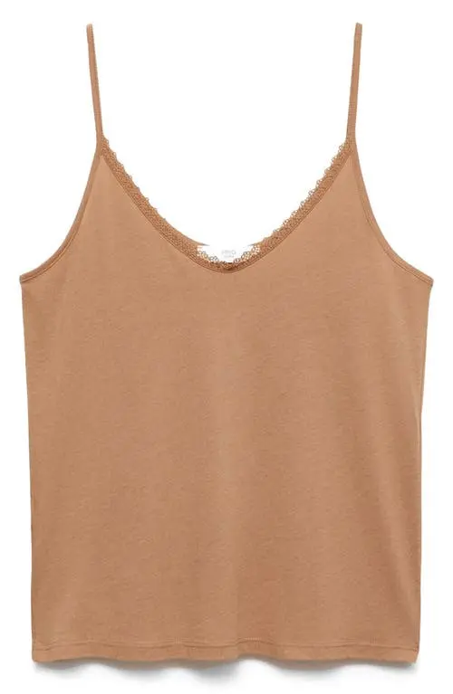 Mango Contrast Lace Sleep Camisole
