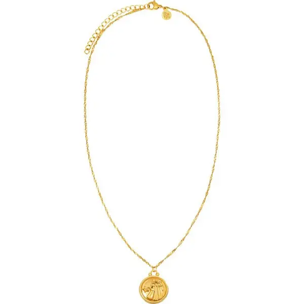 PETIT MOMENTS Horoscope Pendant Necklace - Gold-gemini