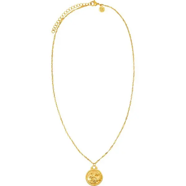 PETIT MOMENTS Horoscope Pendant Necklace - Gold-scorpio